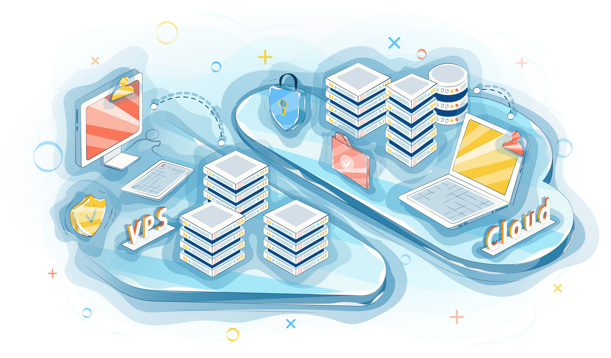 What is the difference between a server and a cloud?